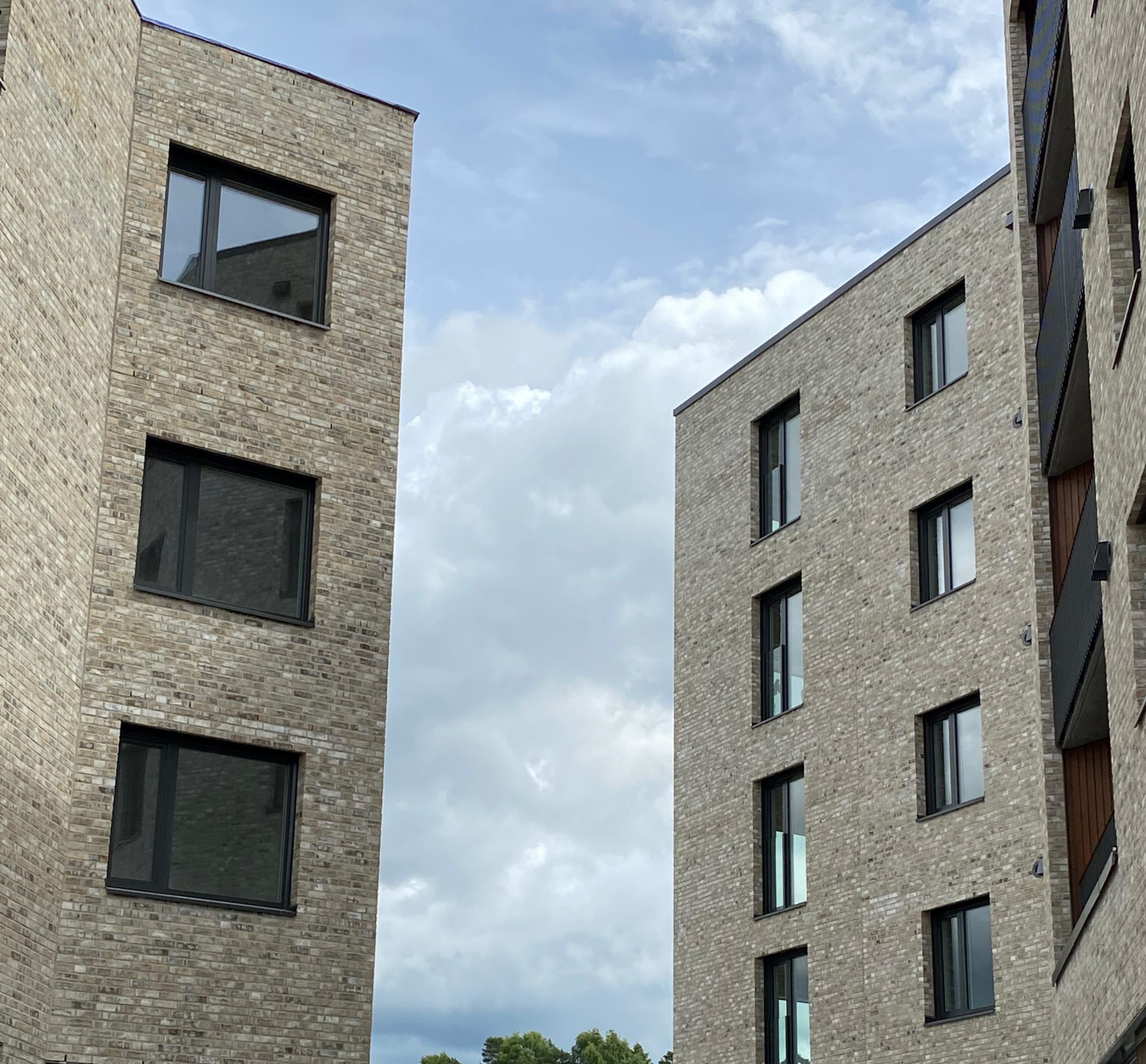 Moderne teglstein skaper helhet i Vestby Sentrum